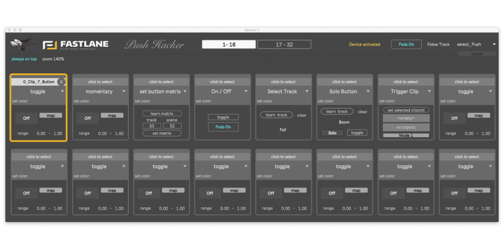 Push Hacker: Max for Live Device to Customise Ableton Push | Sonic Bloom