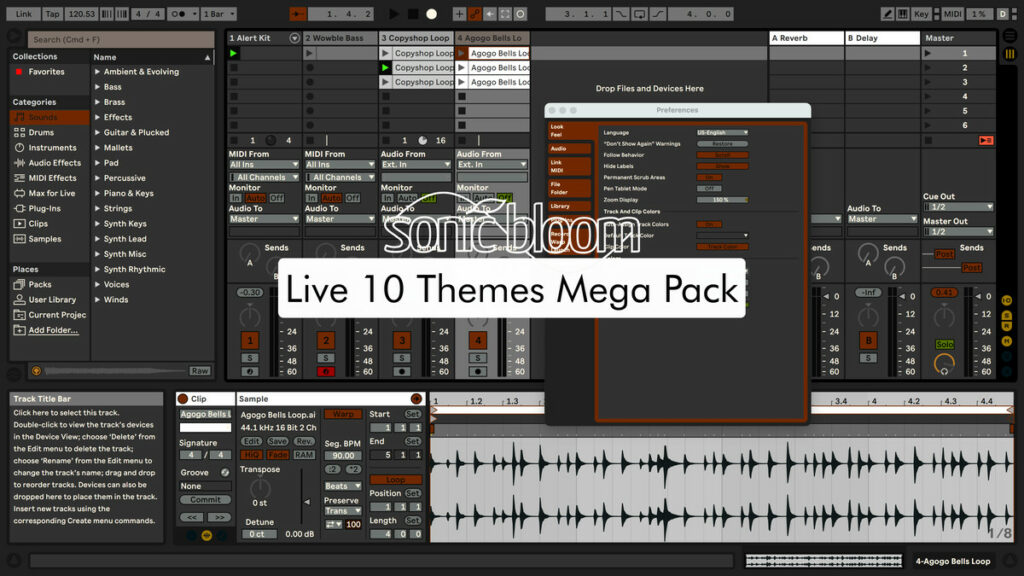 Free Ableton Live 12 Theme Set No. 1 – Sonic Bloom