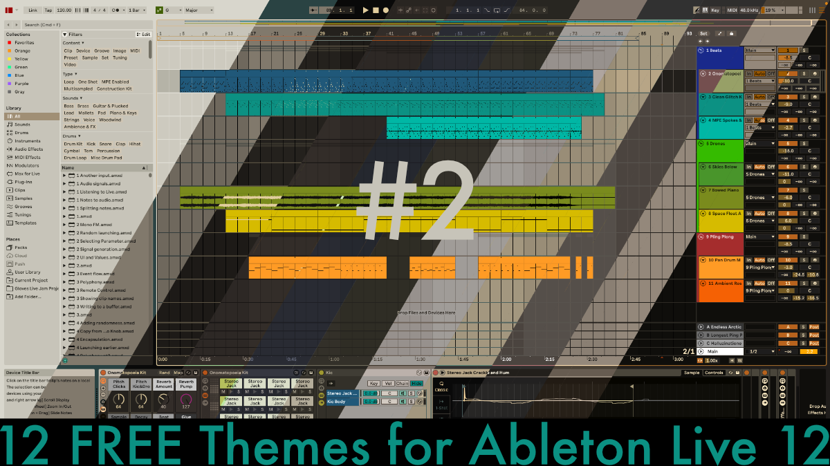 Free Ableton Live 12 Theme Set No. 3 (Dark Collection) | Sonic Bloom