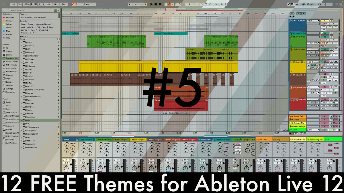 Free Ableton Live 12 Theme Set No. 5 (Not So Grey Collection) | Sonic Bloom
